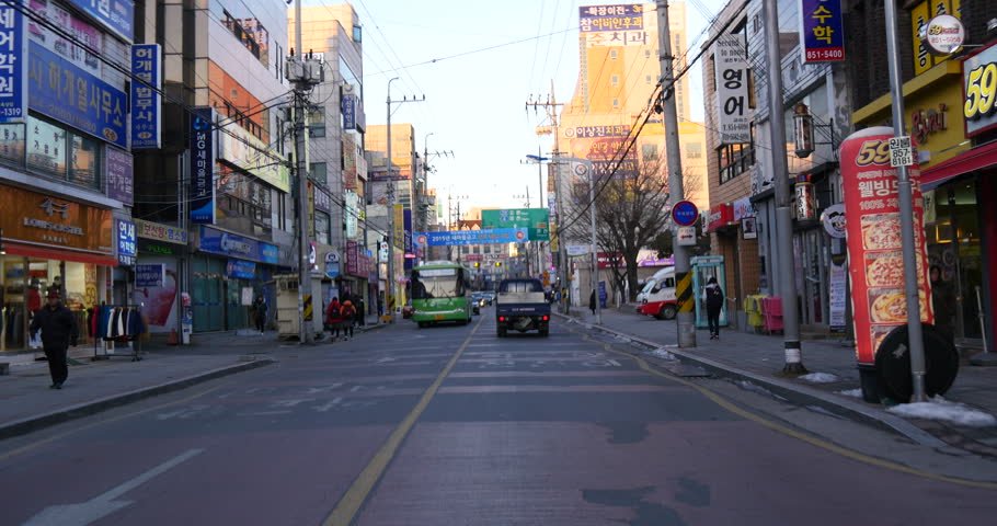 Gyeongsan, Korea Feb 16 Driving Stock Footage Video (100% Royalty-free ...