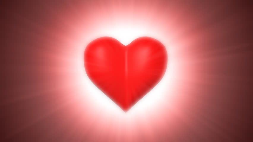 big red beating heart glow gradient Stock Footage Video (100% Royalty ...