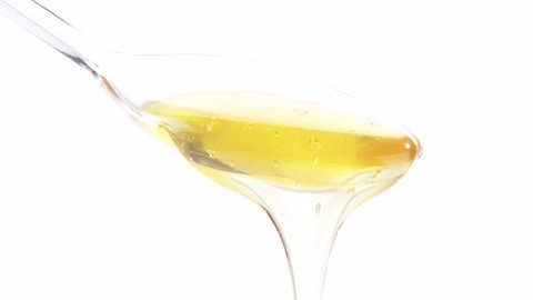 Honey Running Plastic Spoon Stock Footage Video (100% Royalty-free ...