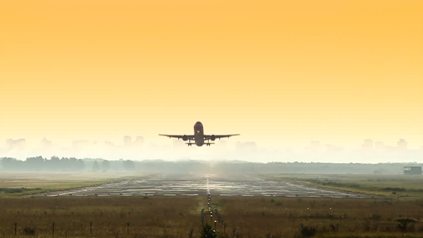 large jet airplane starting plane start Stock Footage Video (100% ...