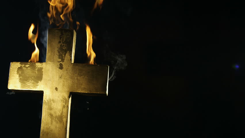 falling cross on fire Stock Footage Video (100% Royalty-free) 20964943 ...
