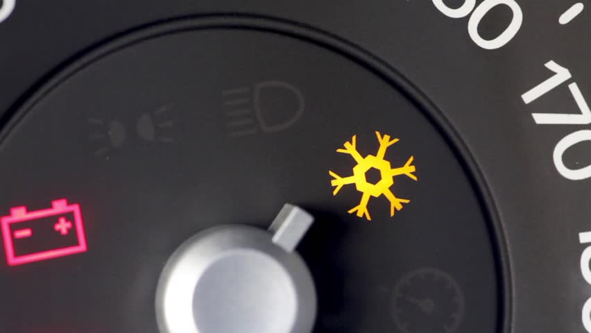 color close footage car's snow warning Stock Footage Video (100% ...