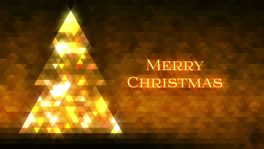 Christmas Tree Made of Triangles, Stock Footage Video (100% Royalty ...