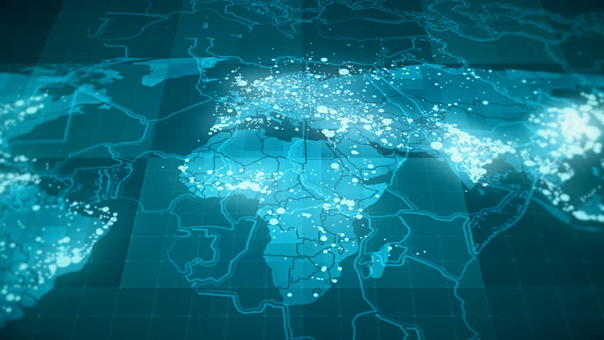 globalization world map animation this animated Stock Footage Video ...