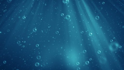 Looping Animation Ocean Waves Underwater Bubbles Stock Footage Video ...