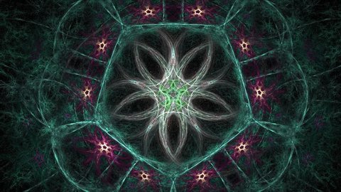 Irish Flowers Meadow Abstract Fractal Art Stock Footage Video (100% ...