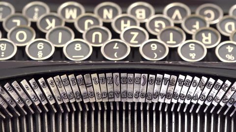 Focus On Adult Hand Typing Old Stock Footage Video (100% Royalty-free ...