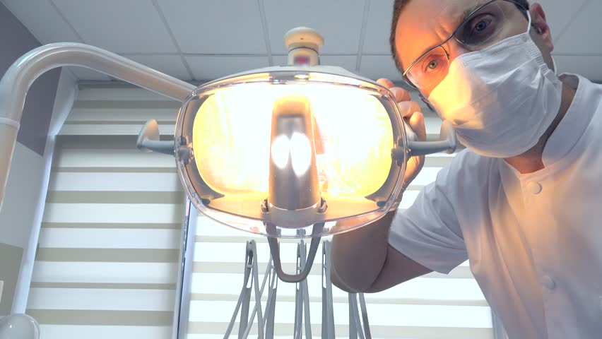 doctor arrange lamp light prepared dental Stock Footage Video (100% ...