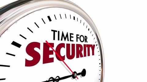 Time Security Safety Protection Clock 3d Stock Footage Video (100% ...