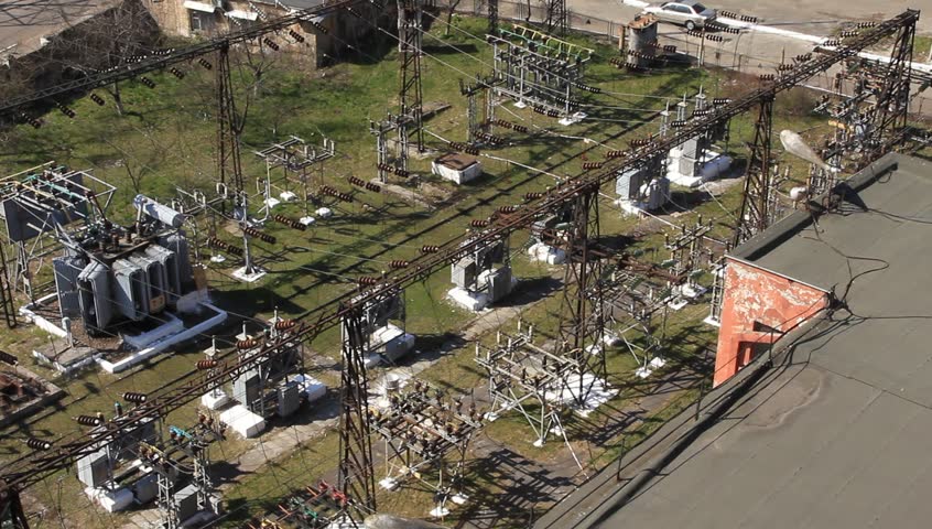 An Overshot of an Electropower Stock Footage Video (100% Royalty-free ...