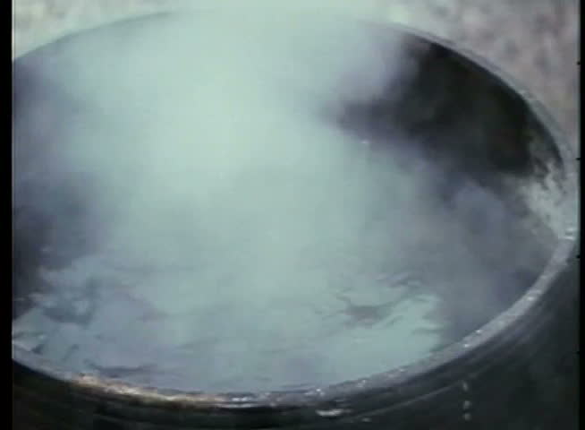 oil mixed water boiling cauldron Stock Footage Video (100% Royalty-free ...