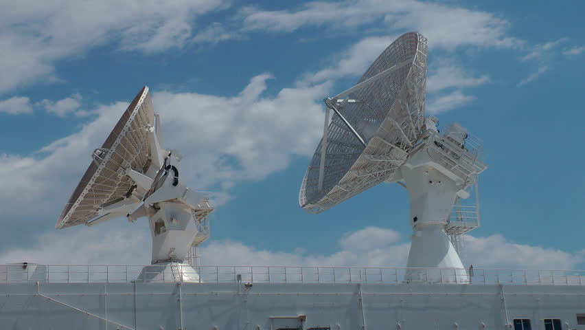 Telecommunication Antennas On Warship Stock Footage Video (100% Royalty ...