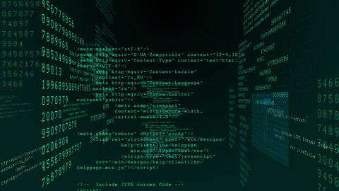 Technology Background Abstract Digital Code Motion Stock Footage Video ...