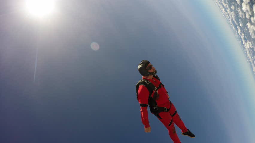 Skydiving in Free Fall with Stock Footage Video (100% Royalty-free ...