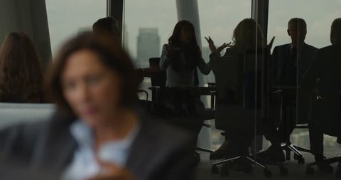 4k Emotional Business Team Arguing Boardroom Stock Footage Video (100% ...