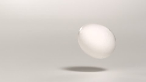 Single Egg Falls Cracks Slow Motion Stock Footage Video (100% Royalty ...