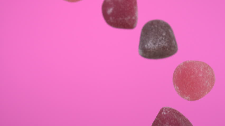 falling gum drops slow motion Stock Footage Video (100% Royalty-free ...