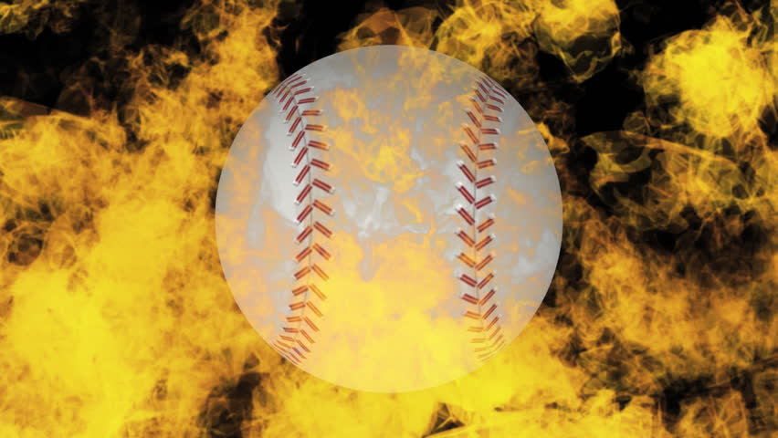 burning baseball looping motion design Stock Footage Video (100% ...