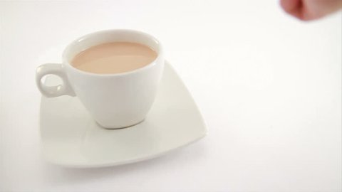 Empty Coffee Cup Animated On Pink Stock Footage Video (100% Royalty ...