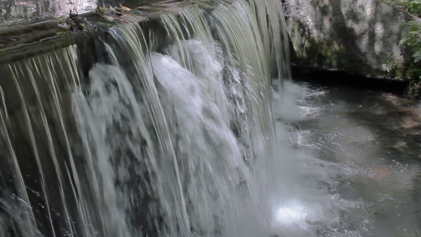 Waterfall Side View (hd). Waterfall Stock Footage Video (100% Royalty ...
