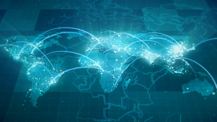 globalization world map animation this animated Stock Footage Video ...