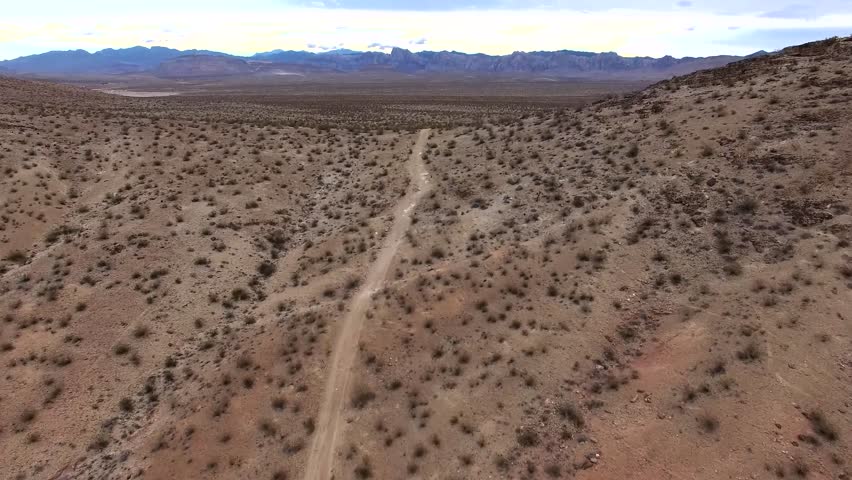 Aerial Desert Landscape Bird-eye View Stock Footage Video (100% Royalty ...