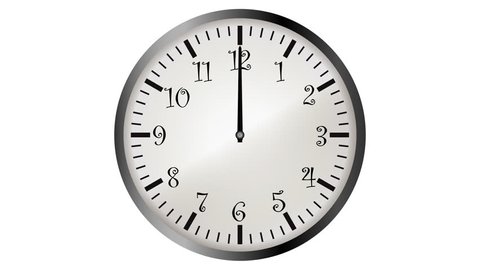 3d animated clock rewinding quickly over Stock Footage Video (100% ...