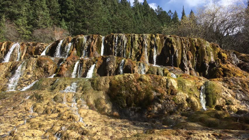 Huanglong Waterfalls in Sichuan, China image - Free stock photo ...