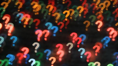 question mark query symbol knowledge faq Stock Footage Video (100% ...