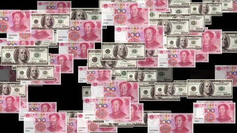 Float Looming 100 Rmb Bills Stock Footage Video (100% Royalty-free ...