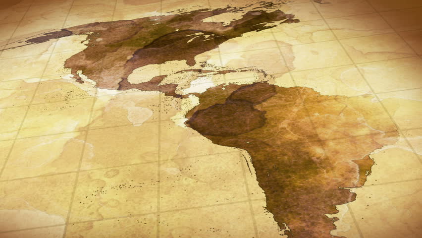 Grunge Stained Map of the Stock Footage Video (100% Royalty-free ...