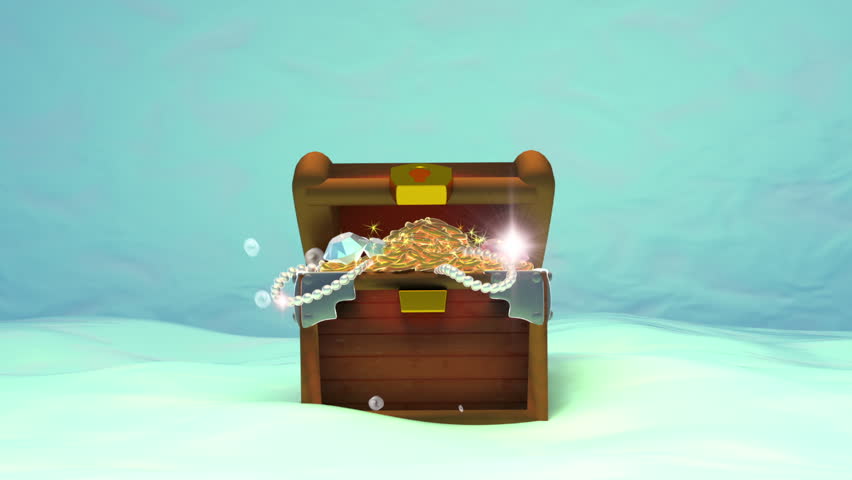 3d Underwater Treasure Hunt Cartoon Animation Stock Footage Video (100% ...