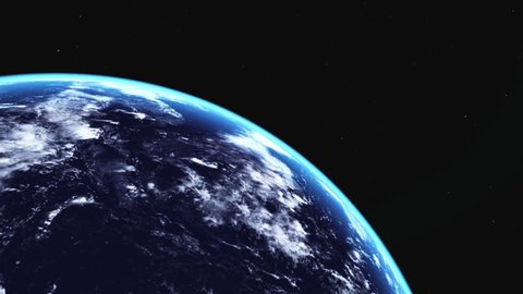 Beautiful 3d Earth Planet Animation Space Stock Footage Video (100% ...