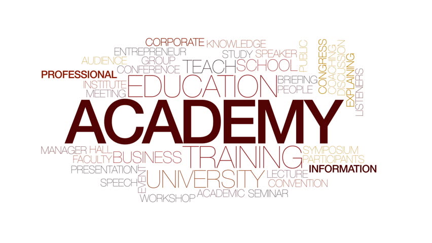 academy animated word cloud kinetic typography Stock Footage Video (100 ...