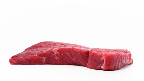 Fresh Juicy Raw Beef Meat Move Stock Footage Video (100% Royalty-free ...