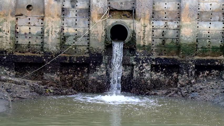 storm drain outflow stormwater water drainage Stock Footage Video (100% ...