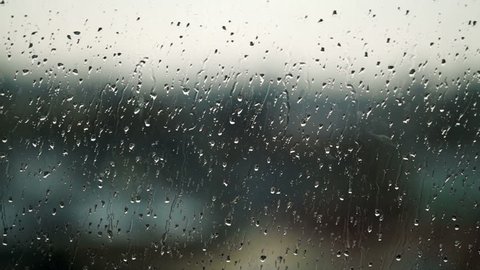 rain days heavy falling on window Stock Footage Video (100% Royalty ...