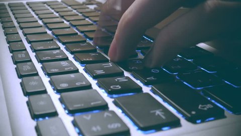 Turbo Highspeed Typing On Keyboard Stock Footage Video (100% Royalty ...