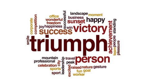 Triumph word cloud Stock Video Footage - 4K and HD Video Clips ...