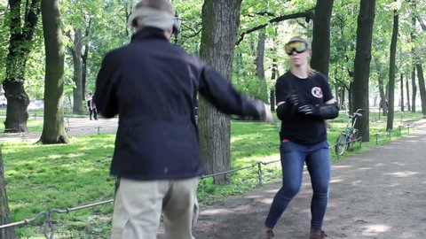 group pagan cult members gather ritualistic Stock Footage Video (100% ...