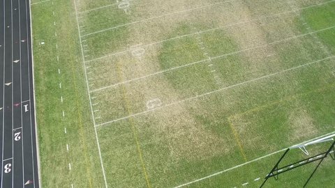 Sky View Football Field Stock Footage Video (100% Royalty-free ...