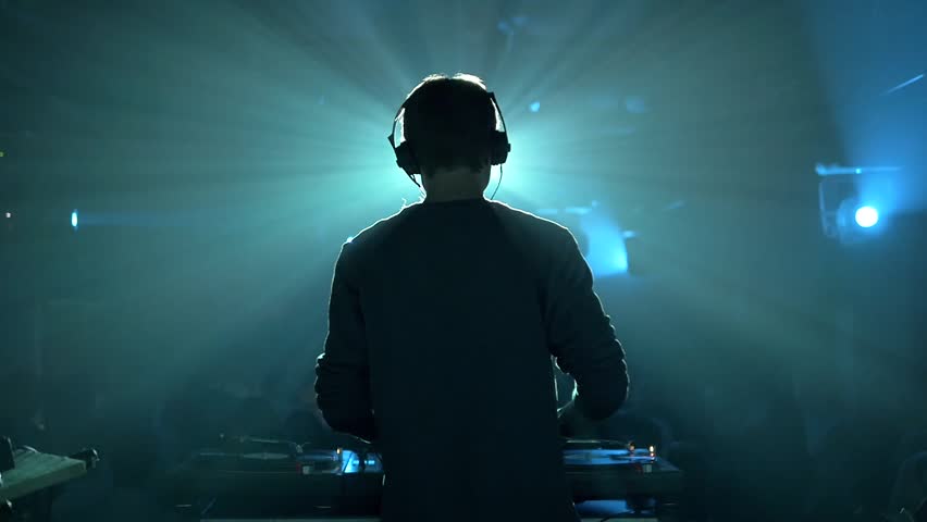 Dj Turns the Records at Stock Footage Video (100% Royalty-free ...