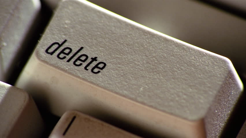 pressing delete button on keyboard Stock Footage Video (100% Royalty ...