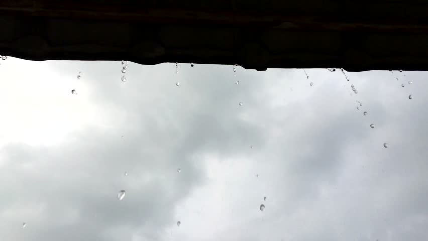 water dripping building's roof Stock Footage Video (100% Royalty-free ...