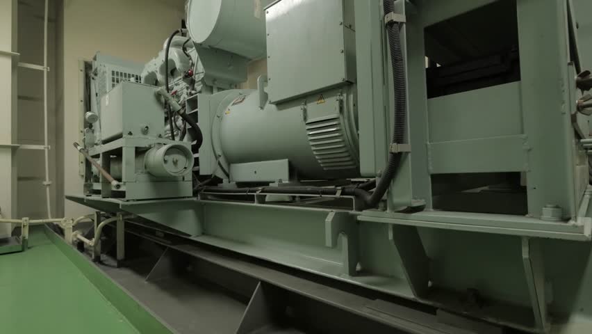 emergency diesel generator ship Stock Footage Video (100% Royalty-free ...