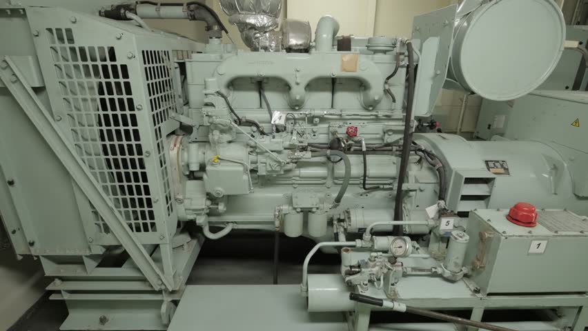 emergency diesel generator ship Stock Footage Video (100% Royalty-free ...