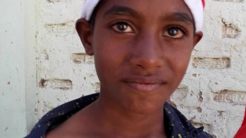 Cute Native Brazilian Child Tupi Guarani Stock Footage Video (100% ...