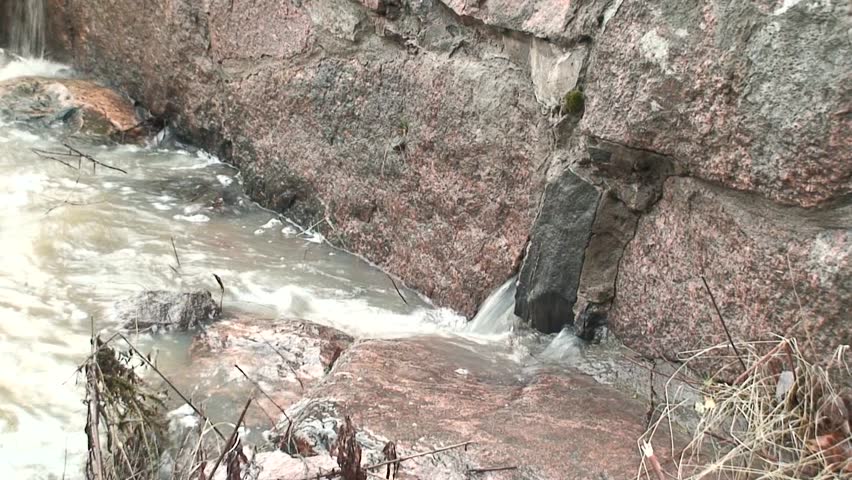 hdtv water leaking dam construction close-up Stock Footage Video (100% ...