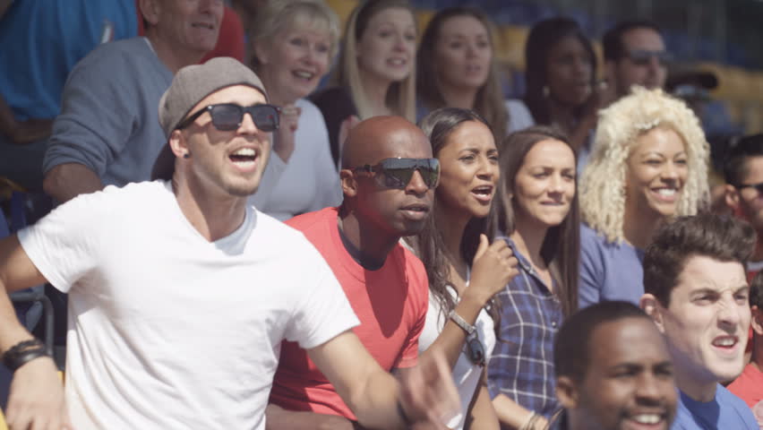 enthusiastic sports fans could be scene Stock Footage Video (100% ...