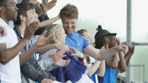 4k Crowd Spectators Cheering Sports Event Stock Footage Video (100% ...